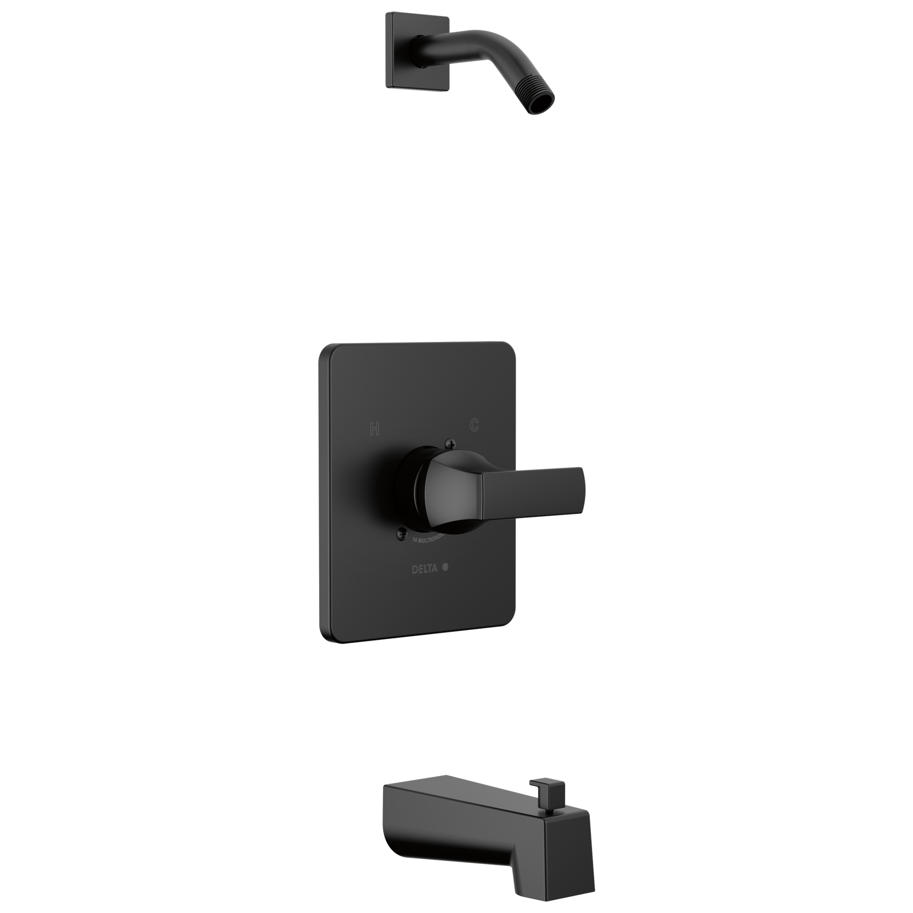 Monitor 14 Series Tub & Shower - Less Head in Matte Black T14437-BLLHD ...