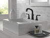 Two Handle Widespread Bathroom Faucet in Matte Black 35890LF-BL | Delta Faucet