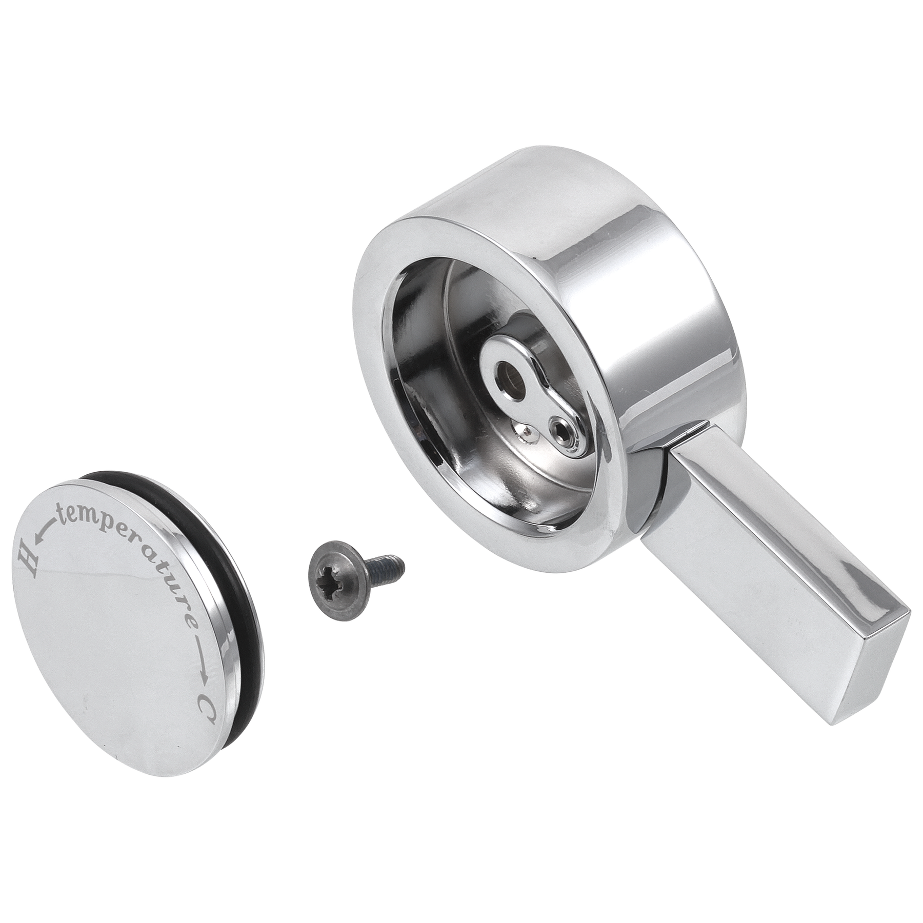 Temperature Knob & Cover - 17T Series in Chrome RP62959 | Delta Faucet