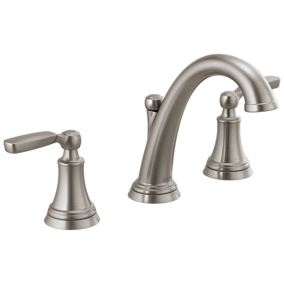 Two Handle Widespread Bathroom Faucet in Stainless 3532LF-SSMPU | Delta ...