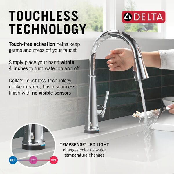 Touch2O® Technology Kitchen Faucet with Touchless Technology in ...