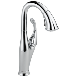 Single Handle Pull-Down Kitchen Faucet with ShieldSpray® Technology in ...