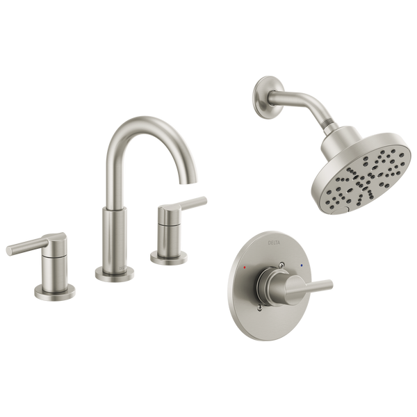 Widespread Lavatory Faucet with Shower Trim Bundle - 14 Series in ...