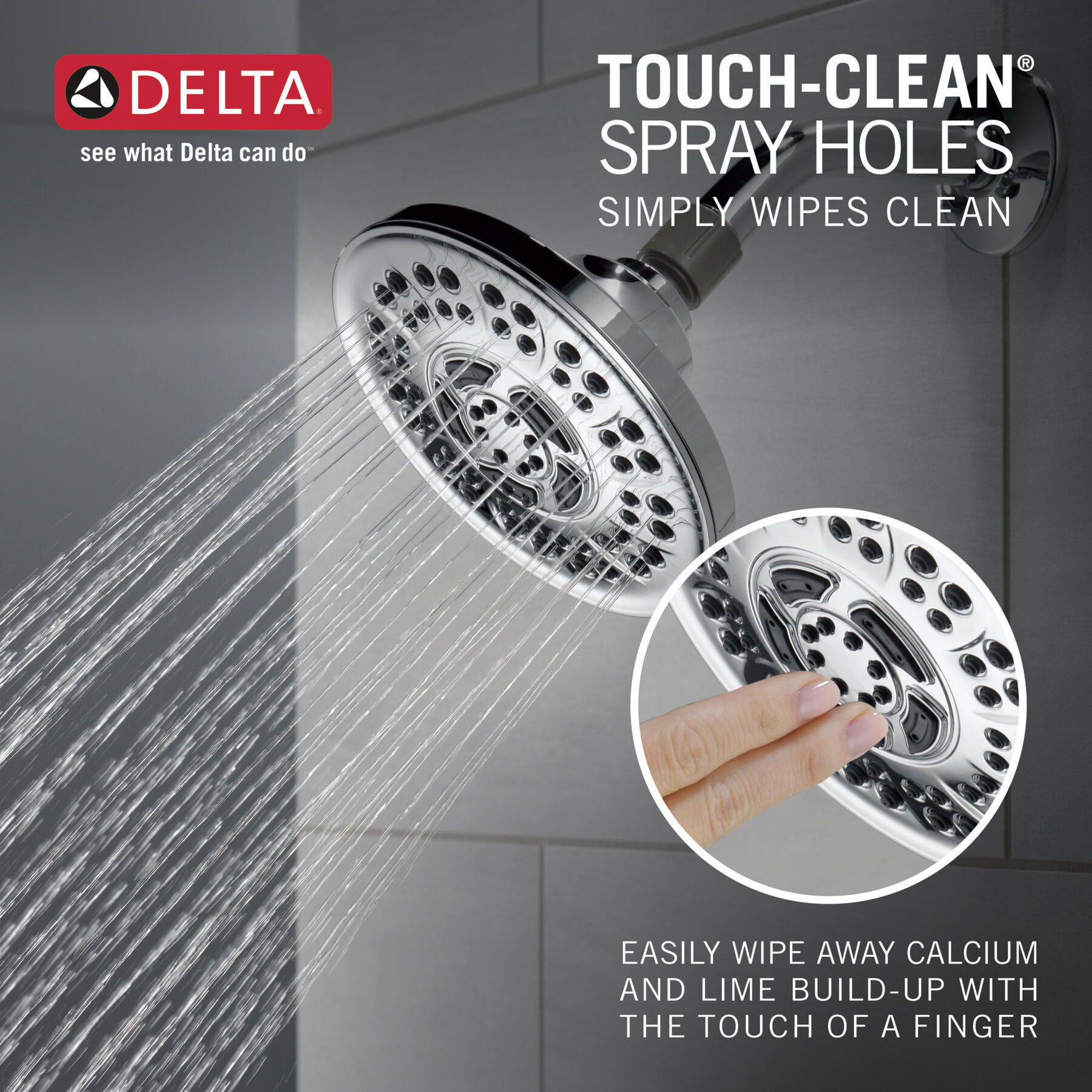 8-Setting Shower Head in Chrome 75899 | Delta Faucet