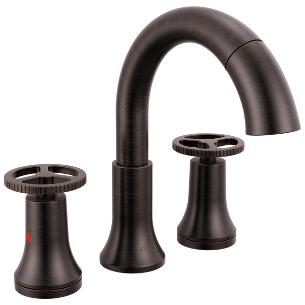 Two Handle Widespread Pull Down Bathroom Faucet in Venetian Bronze 3558-RBPD-DST | Delta Faucet
