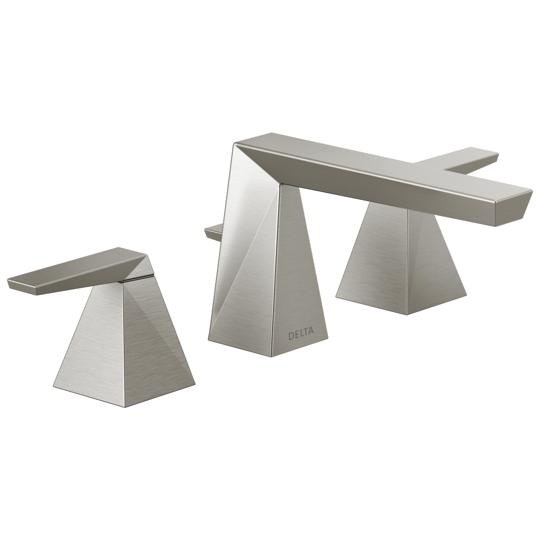 Two Handle Widespread Bathroom Faucet in Lumicoat® Stainless 35543-SS-PR-MPU-DST | Delta Faucet