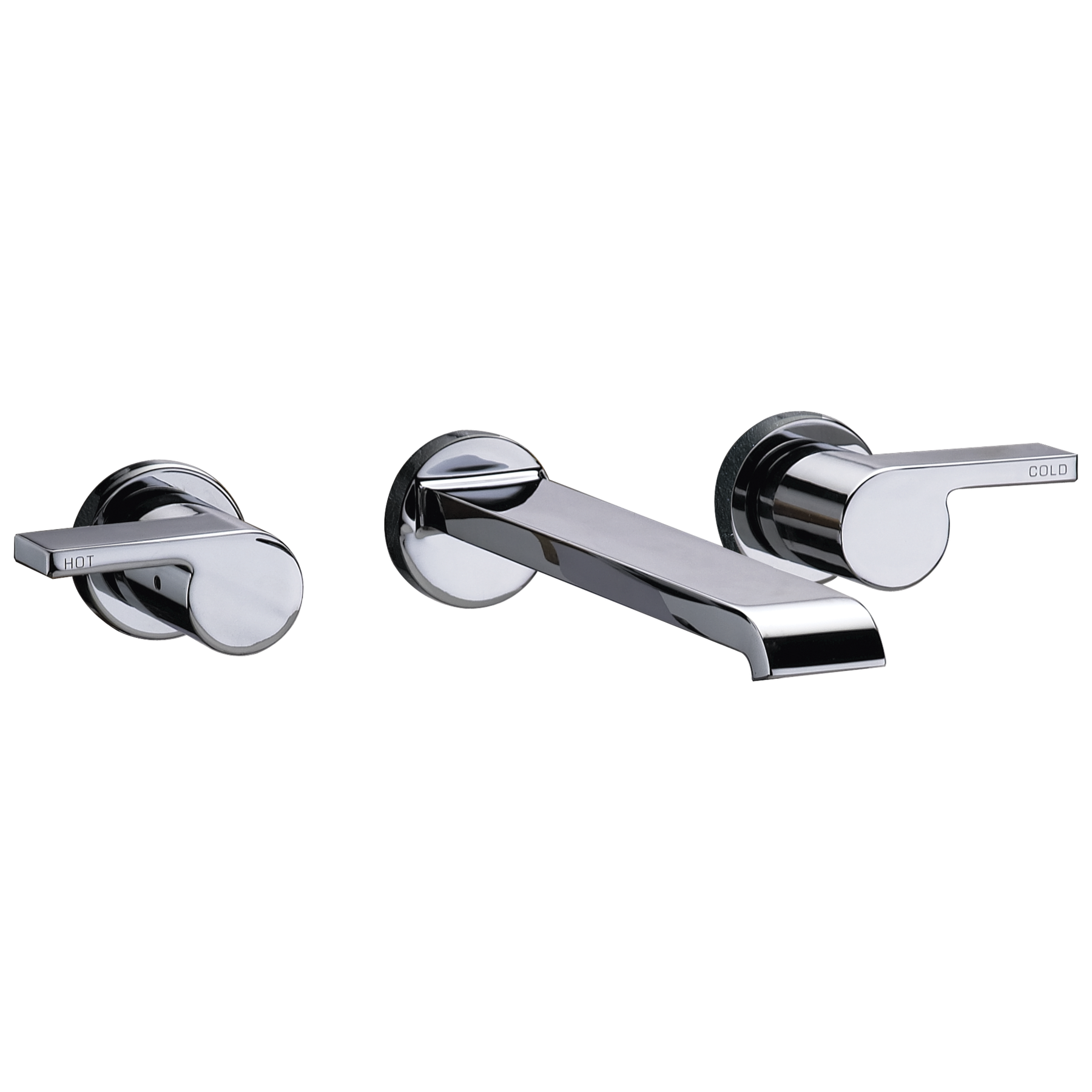 Two Handle Wall Mount Bathroom Includes Pop-Up - Delex Valve in Chrome ...