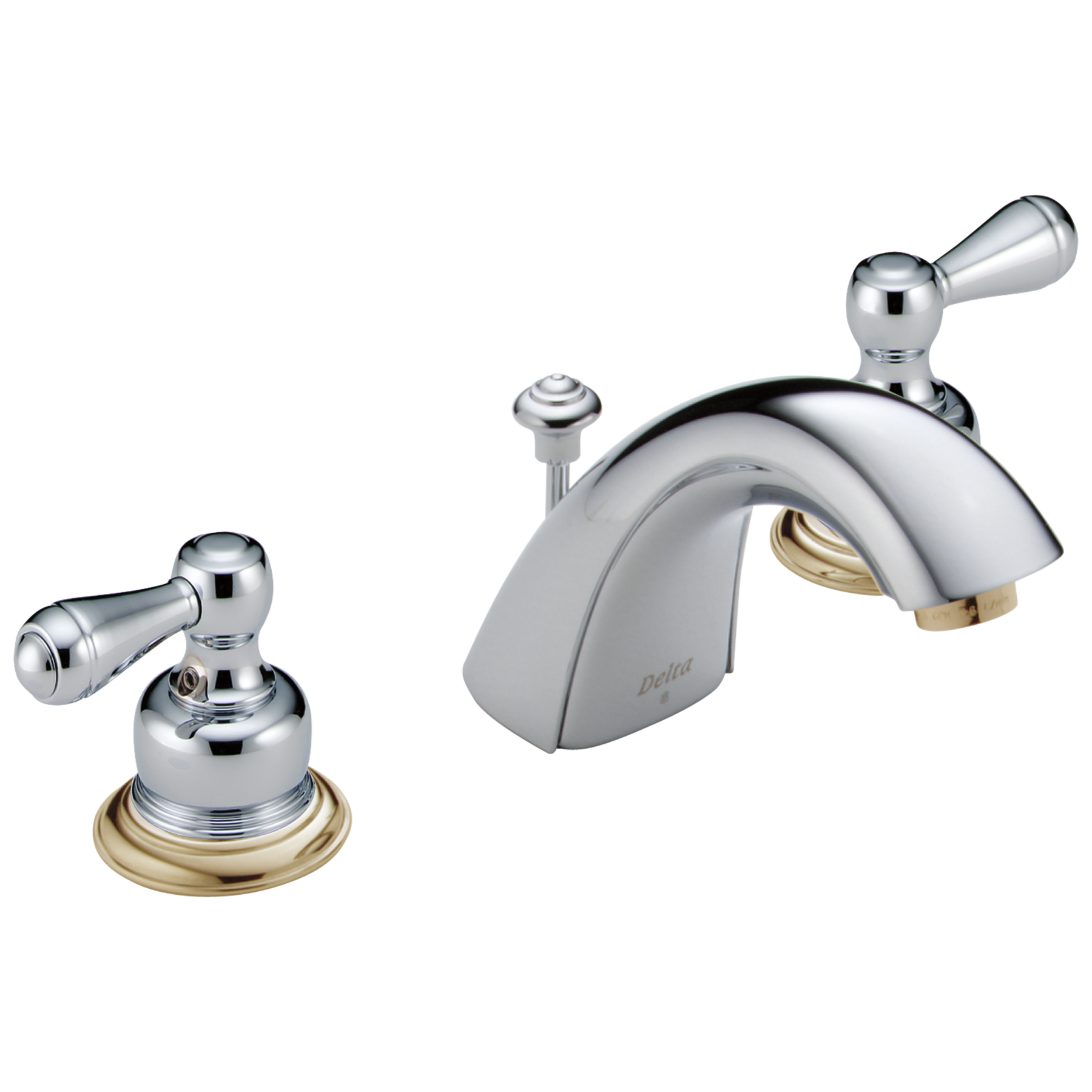 Two Handle Widespread Lavatory Faucet in Pearl Nickel & Brass 3530NP ...