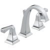 Two Handle Widespread Bathroom Faucet in Chrome 3551-MPU-DST | Delta Faucet