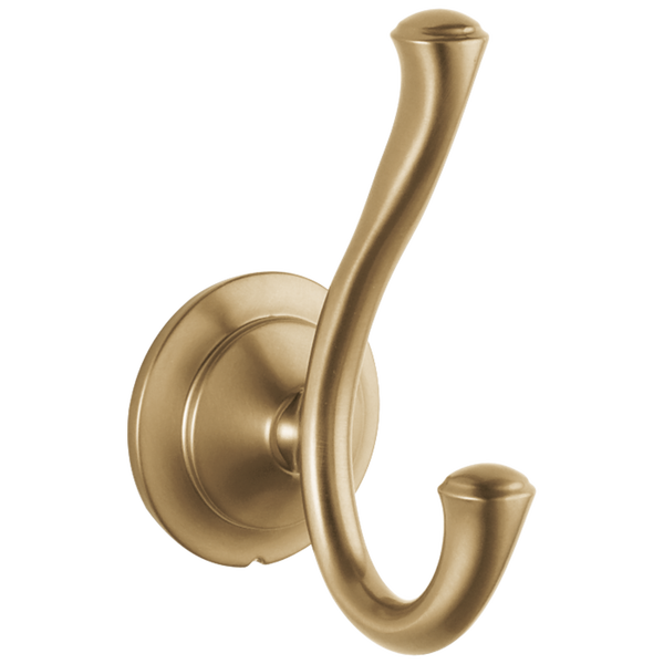 Double Robe Hook in Champagne Bronze 79435-CZ | Delta Faucet