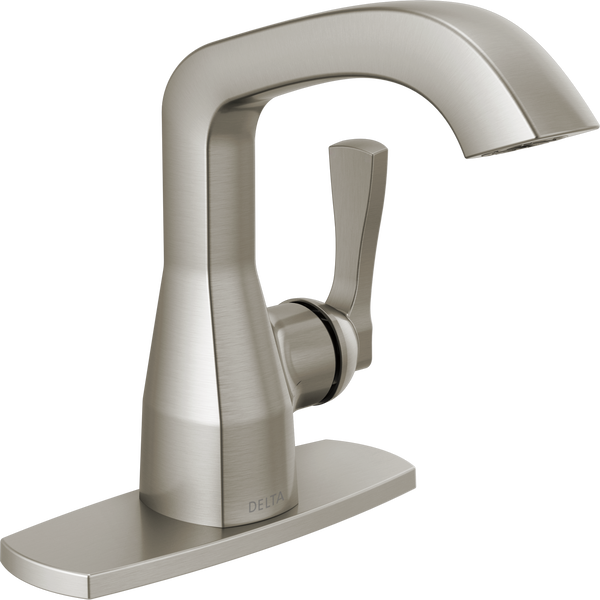 Single Handle Bathroom Faucet in Lumicoat® Stainless 576-SS-PR-MPU-DST ...