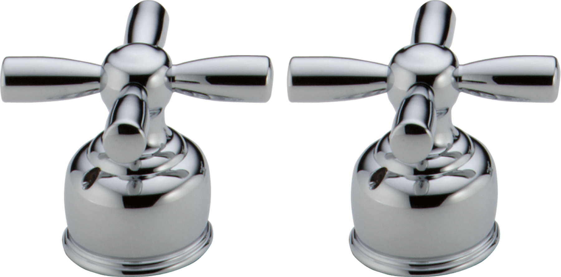 Metal Cross Handle Set - Roman Tub in Chrome H66 | Delta Faucet