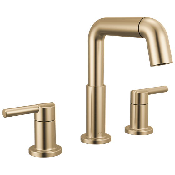 Two Handle Widespread Pull-Down Bathroom Faucet in Champagne Bronze 35849LF-CZPD | Delta Faucet