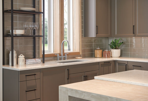 Two Handle Pull-Down Bridge Kitchen Faucet in Arctic Stainless 2390L-AR ...