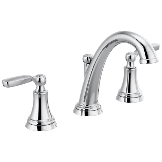 Two Handle Widespread Bathroom Faucet in Chrome 3532LF-MPU | Delta Faucet