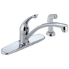 Single Handle Kitchen Faucet in Almond 440-AL | Delta Faucet