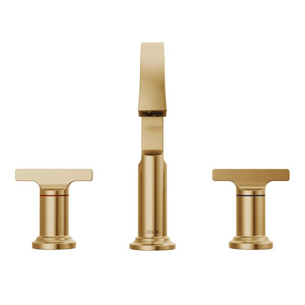 Two Handle Widespread Bathroom Faucet in Lumicoat® Champagne Bronze 355887-CZ-PR-DST | Delta Faucet