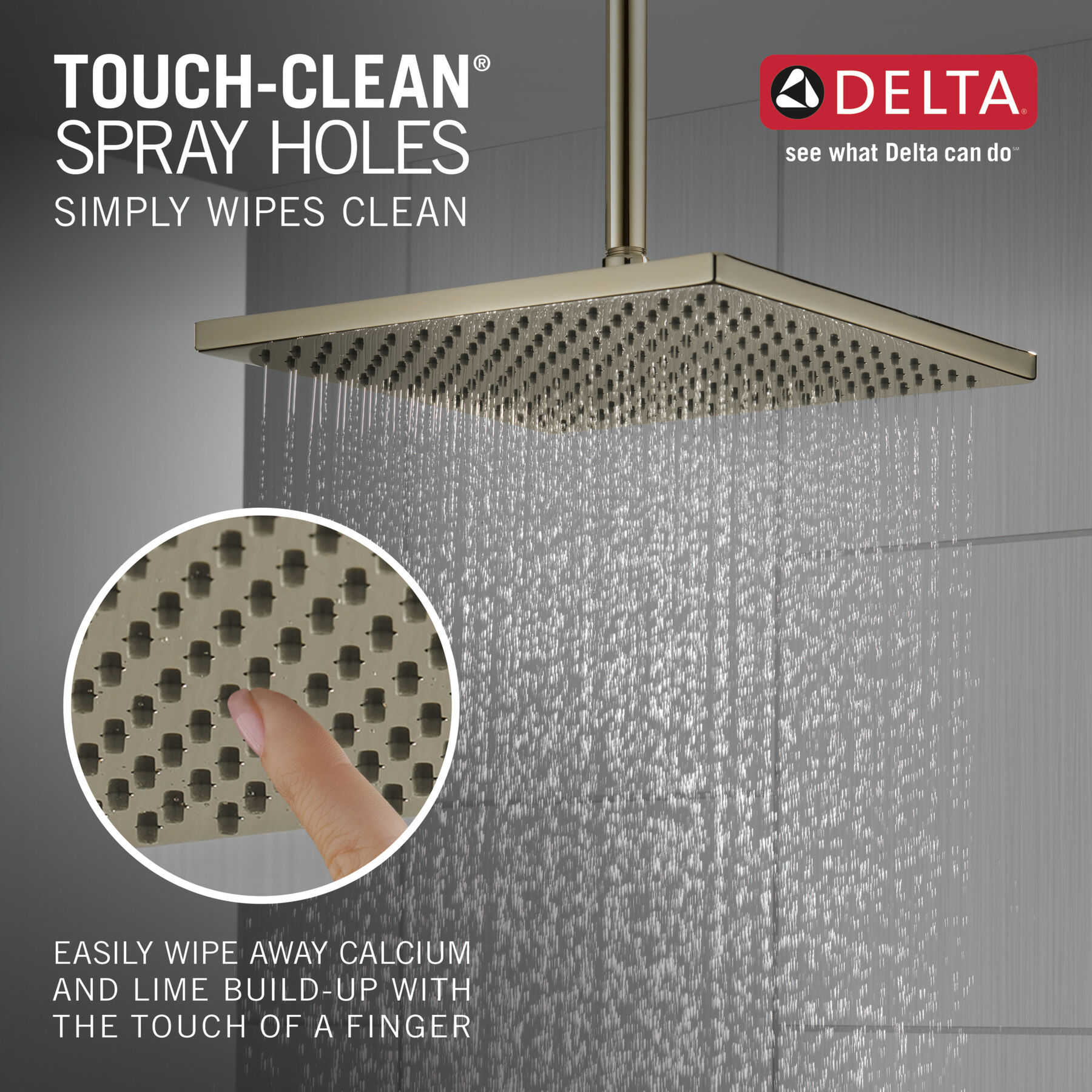 SH 2.5 GPM Raincan 12" 1S Metal (Recertified) in Lumicoat® Polished ...