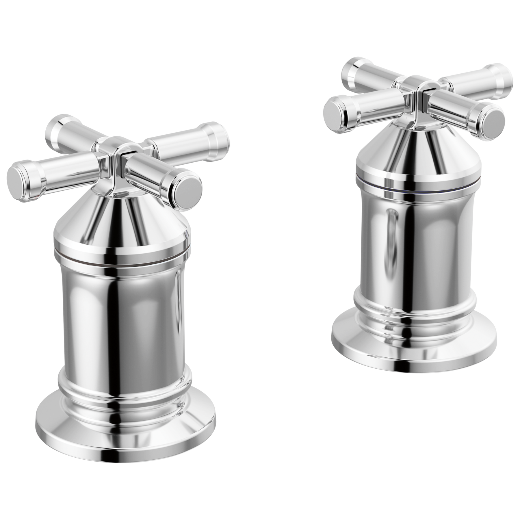 2 Handle Roman Tub handle Kit-Cross in Lumicoat® Chrome H599-PR | Delta ...