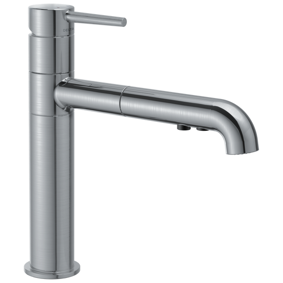 Single Handle Pull-Out Kitchen Faucet in Arctic Stainless 4159-AR-DST ...