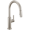 Single Handle Pull-Down Kitchen Faucet in Stainless 19867LF-SS | Delta ...