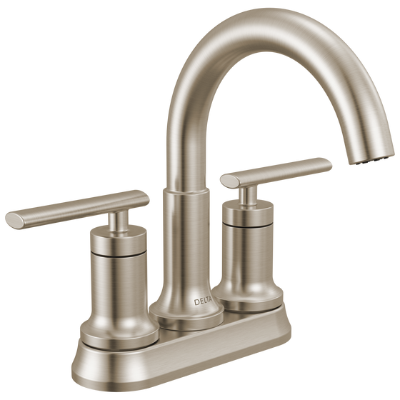 Two Handle Centerset Bathroom Faucet in Stainless 25442-SSMPU-DST | Delta Faucet