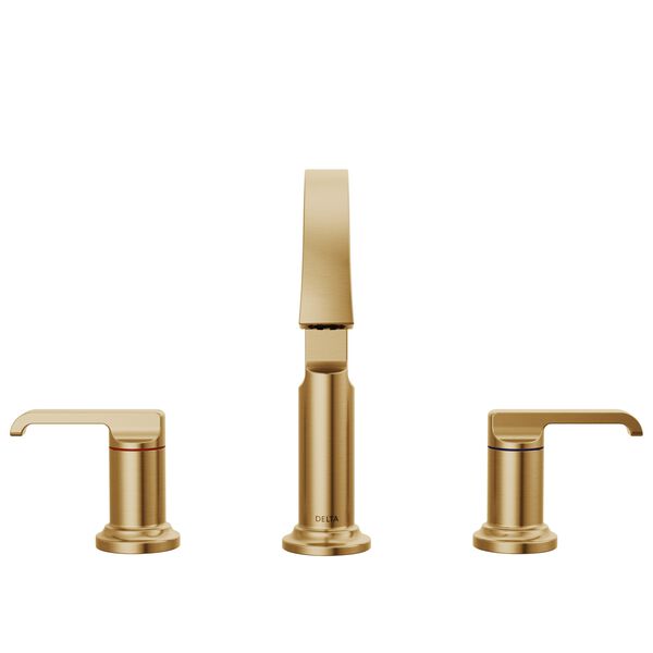 Two Handle Widespread Bathroom Faucet in Lumicoat Champagne Bronze 35588-CZ-PR-DST | Delta Faucet