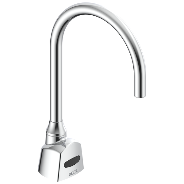 Single Hole Hardwire Electronic Basin Faucet with Gooseneck Spout in ...