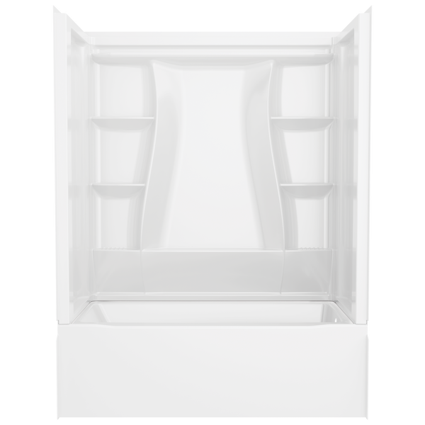 Classic 500 Bathtub 60"x32" Right Drain in High Gloss White B23605 ...
