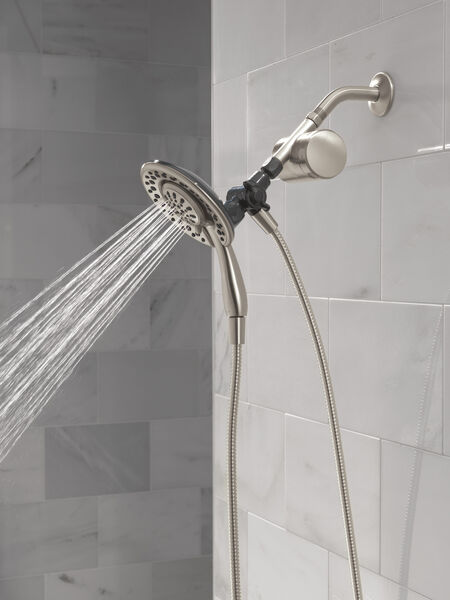 Shower Filter Attachment with 4-Setting In2ition® in Spotshield Brushed ...