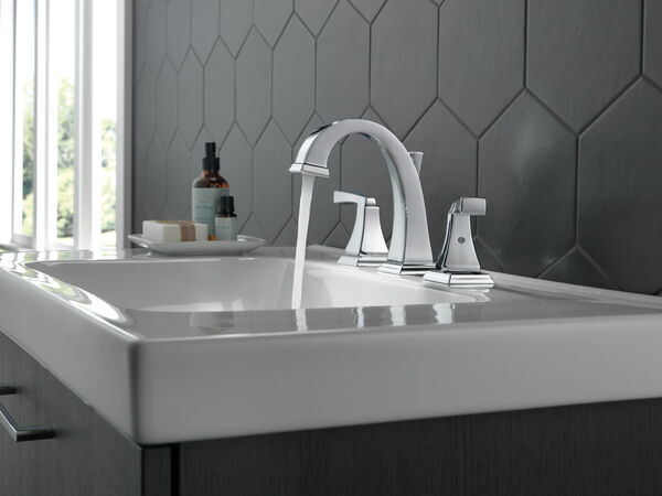 Two Handle Widespread Bathroom Faucet (Recertified) in Chrome 3551-MPU-DST-R | Delta Faucet