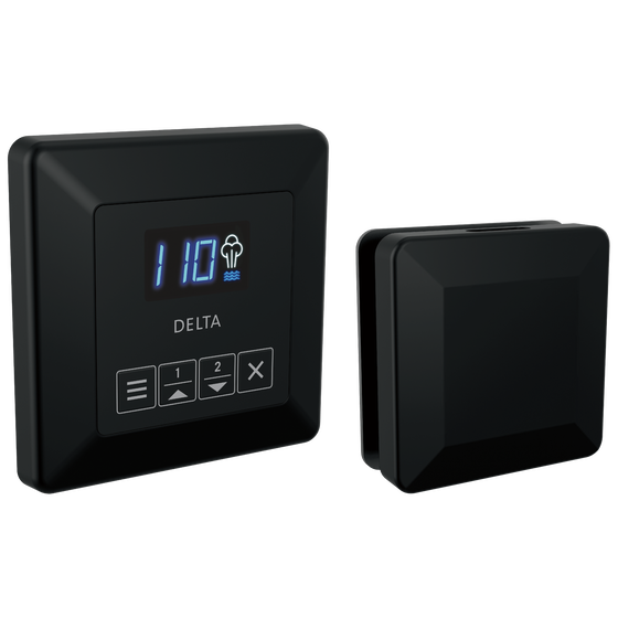 Square Steam Package in Matte Black 5CH-250T-BL | Delta Faucet