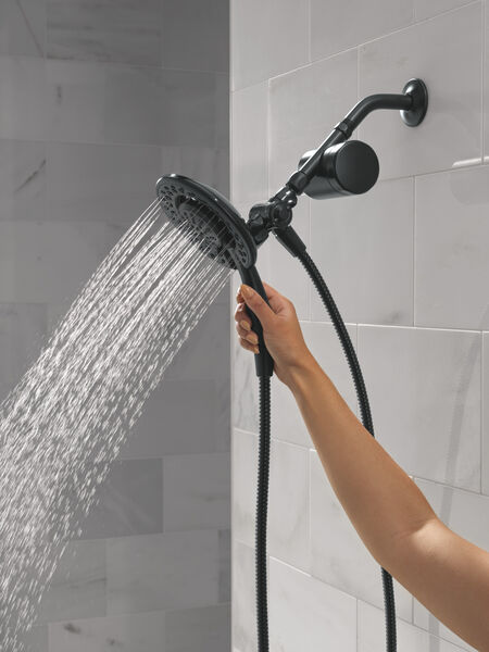 Shower Filter Attachment with 4-Setting In2ition® in Matte Black ...