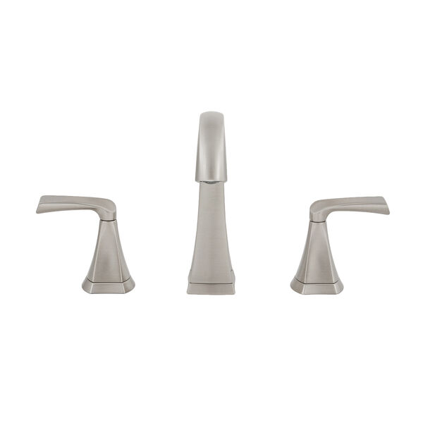 Two Handle Widespread Bathroom Faucet (Recertified) in Spotshield Brushed Nickel 35899LF-SP-R ...