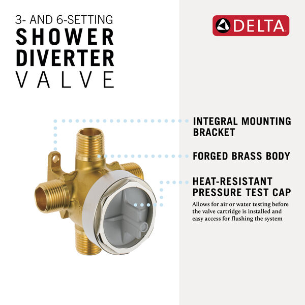 3- and 6-Setting Diverter Rough R11000 | Delta Faucet