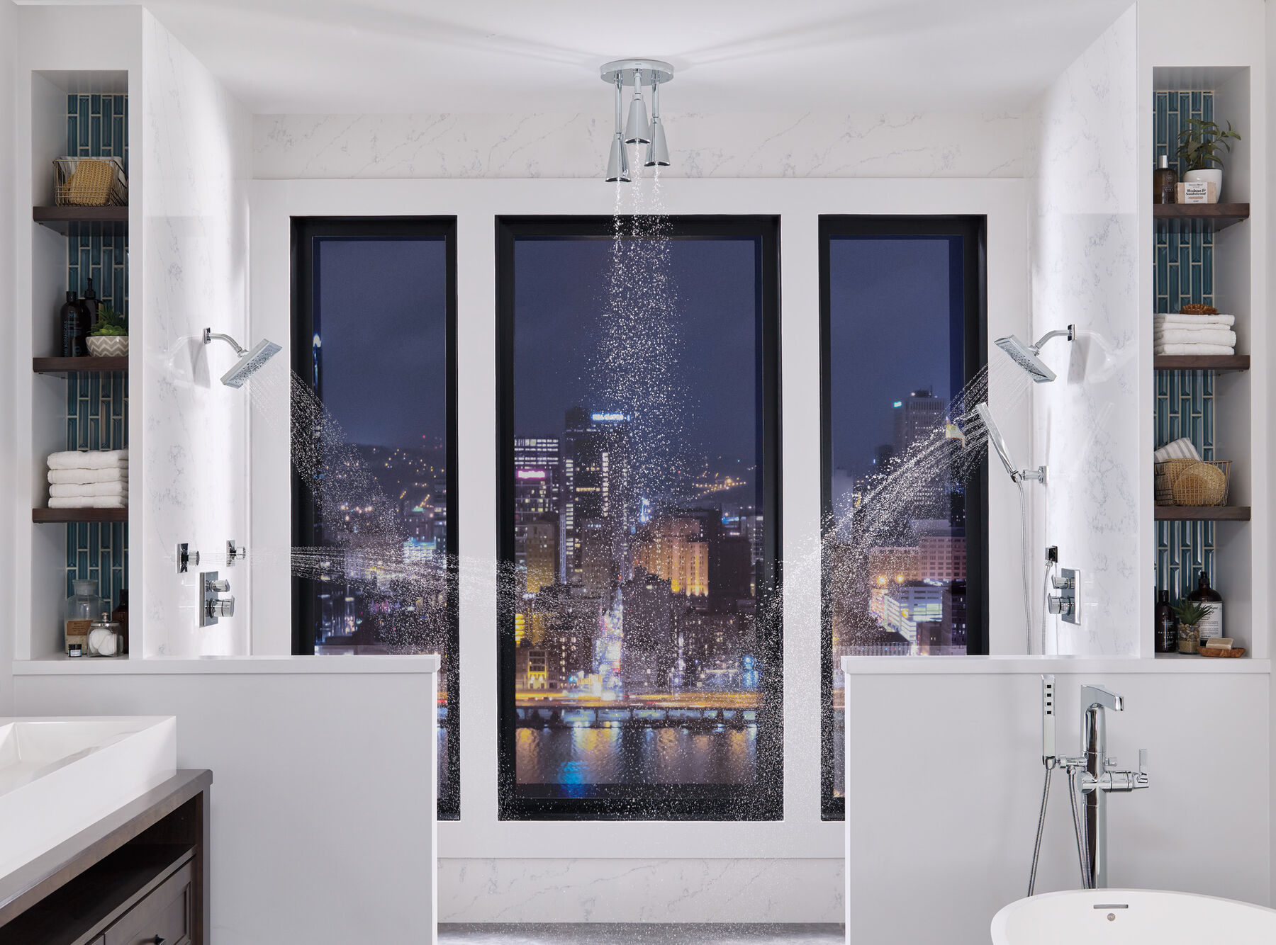 HydraChoice® Square Body Spray Trim in Chrome T50210 | Delta Faucet