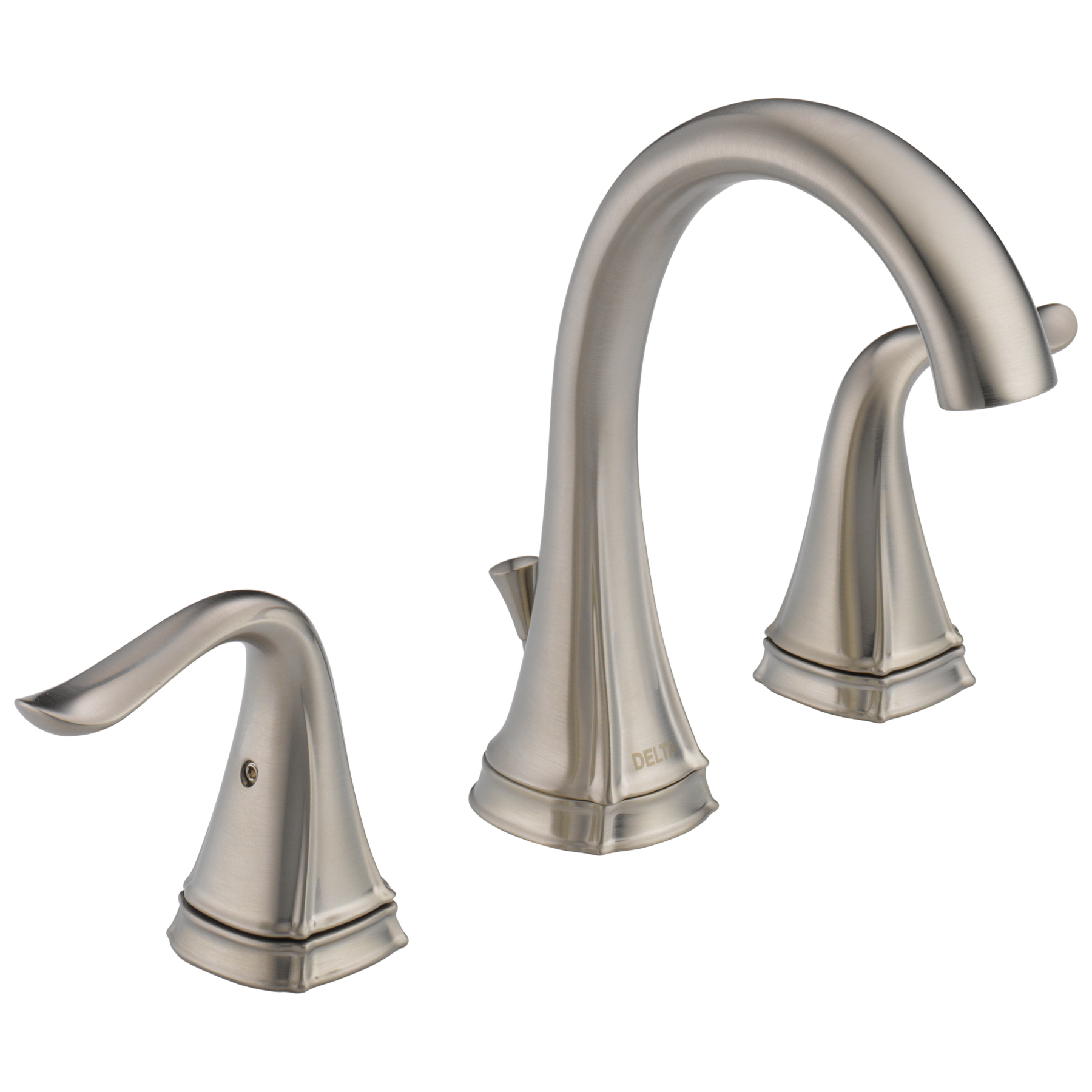 Two Handle Widespread Bathroom Faucet in Stainless 35705LF-SS-ECO | Delta Faucet