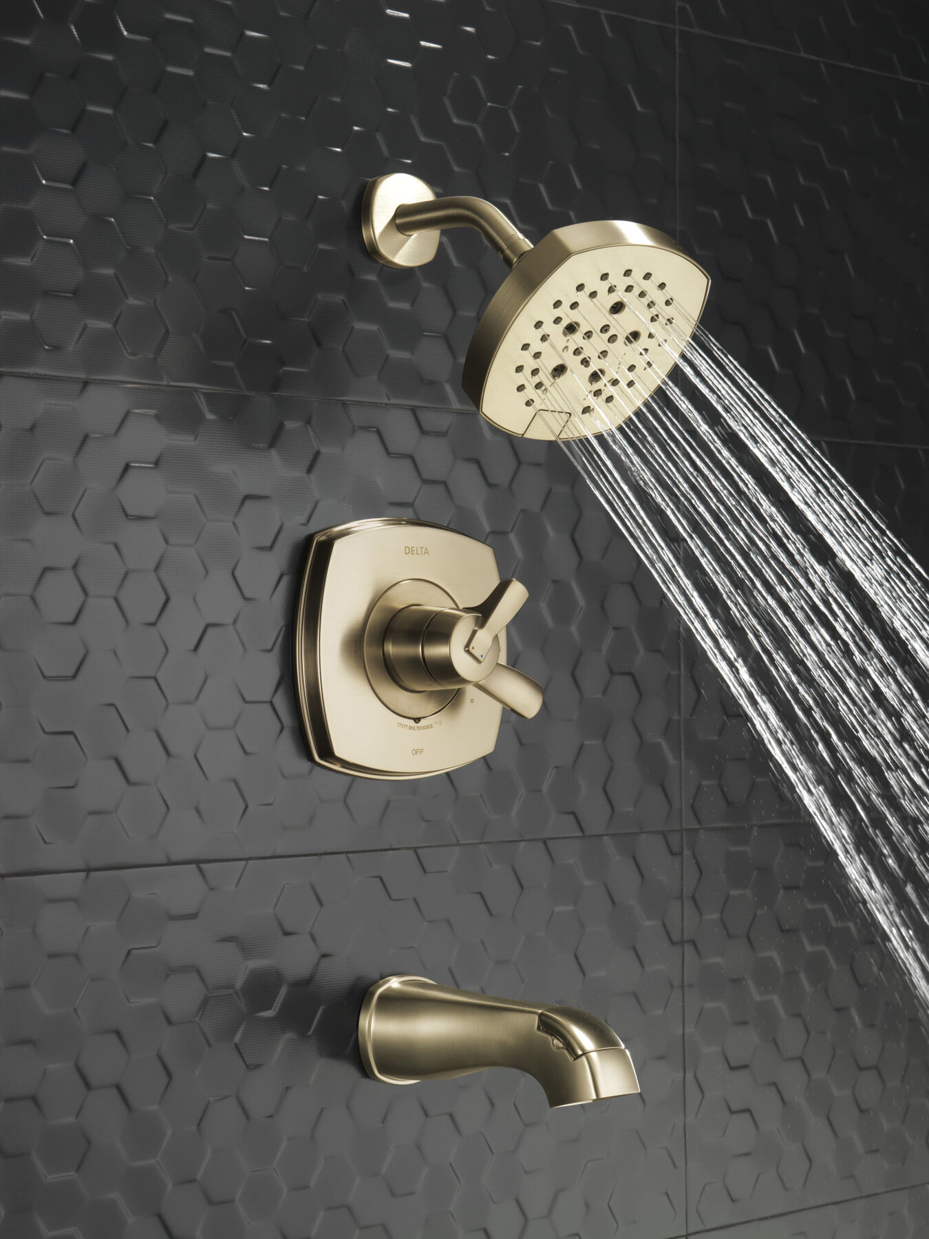 17 Series Tub and Shower Only in Lumicoat® Champagne Bronze T17476-CZ ...