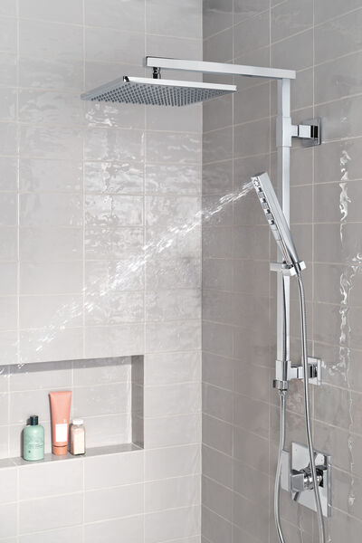 Emerge® 26" Angular Shower Column in Lumicoat Chrome 58420-PR | Delta ...