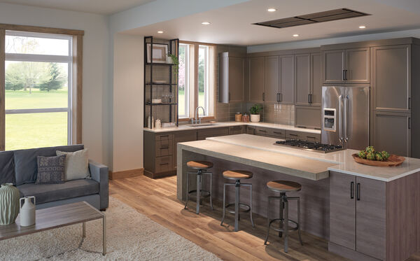 Two Handle Pull-Down Bridge Kitchen Faucet in Arctic Stainless 2390L-AR ...