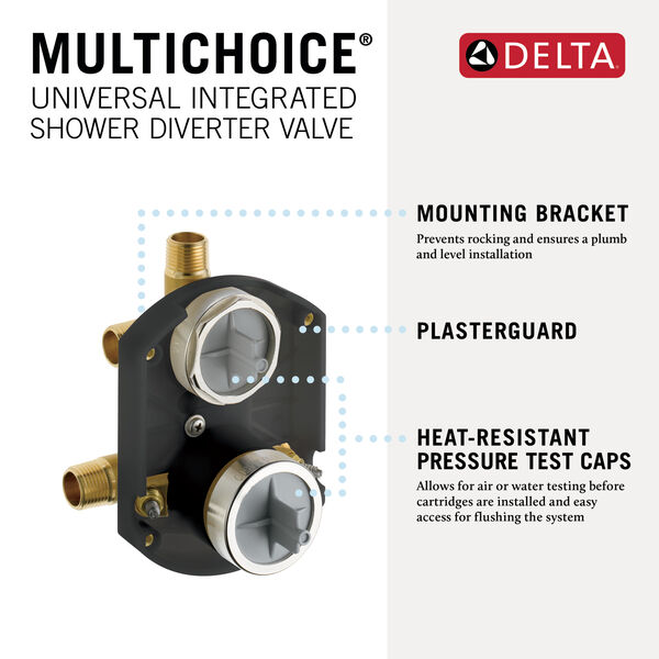 MultiChoice® Universal Integrated Shower Diverter Rough Universal ...