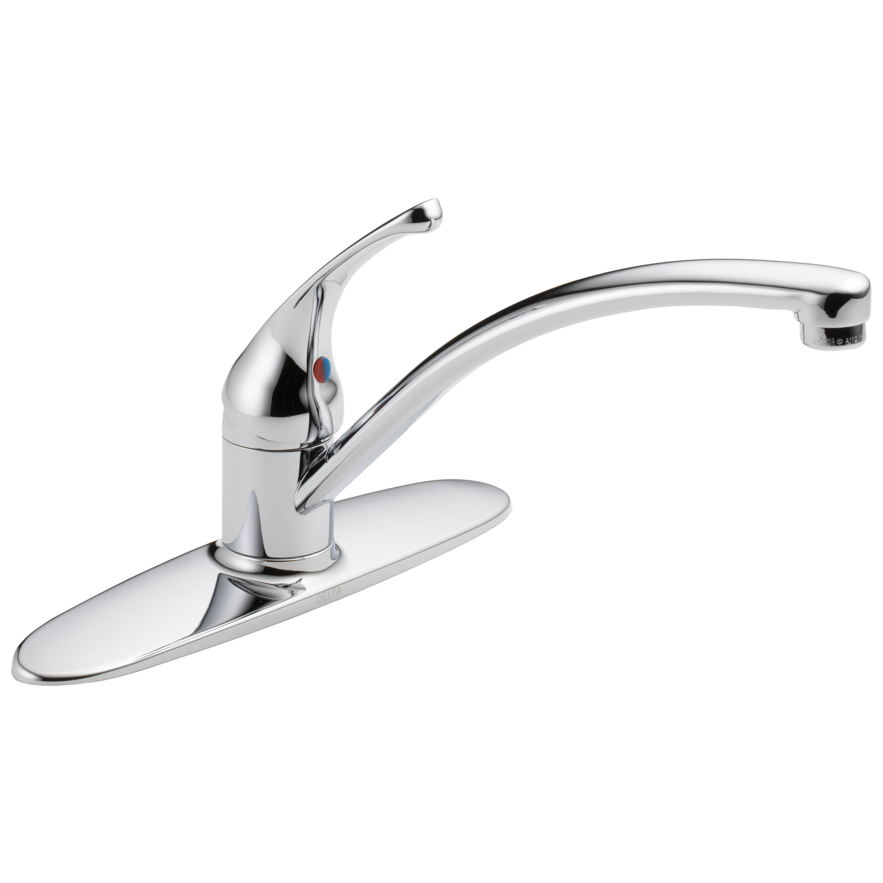Single Handle Kitchen Faucet in Chrome 10900LF | Delta Faucet