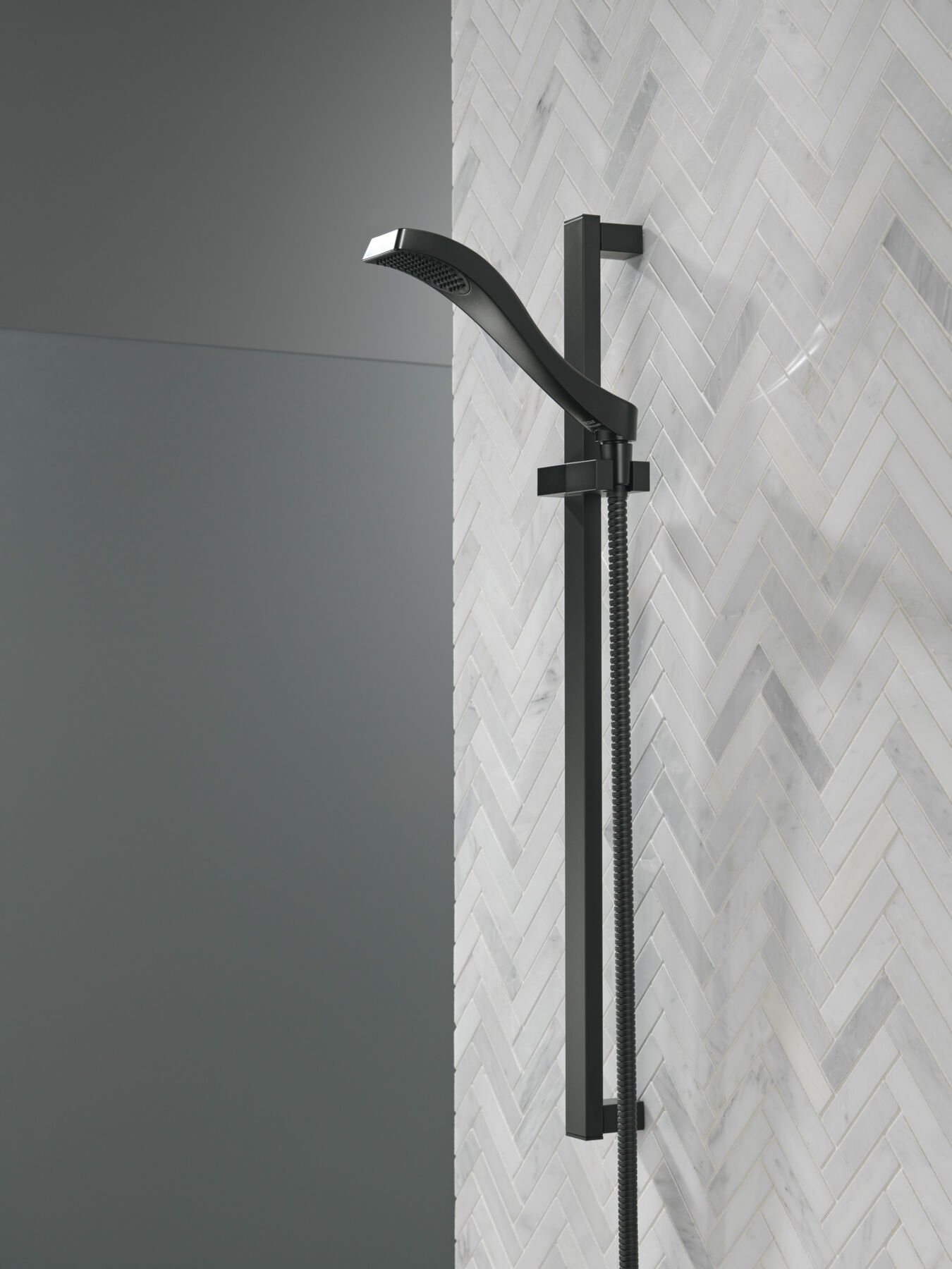 Premium Single-Setting Slide Bar Hand Shower in Matte Black 57051-BL ...