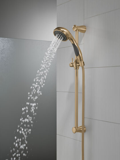 Premium 3-Setting Slide Bar Hand Shower in Champagne Bronze 57014-CZ ...