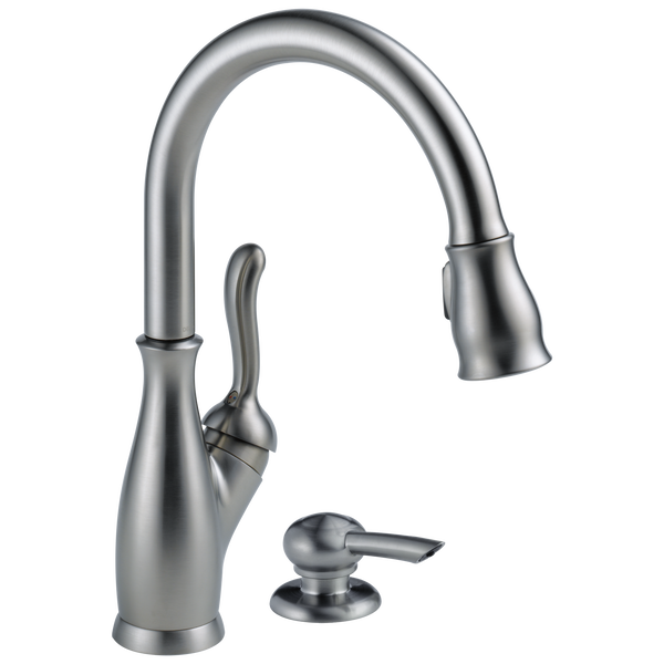 Single Handle Pull-Down Kitchen Faucet with ShieldSpray® Technology ...