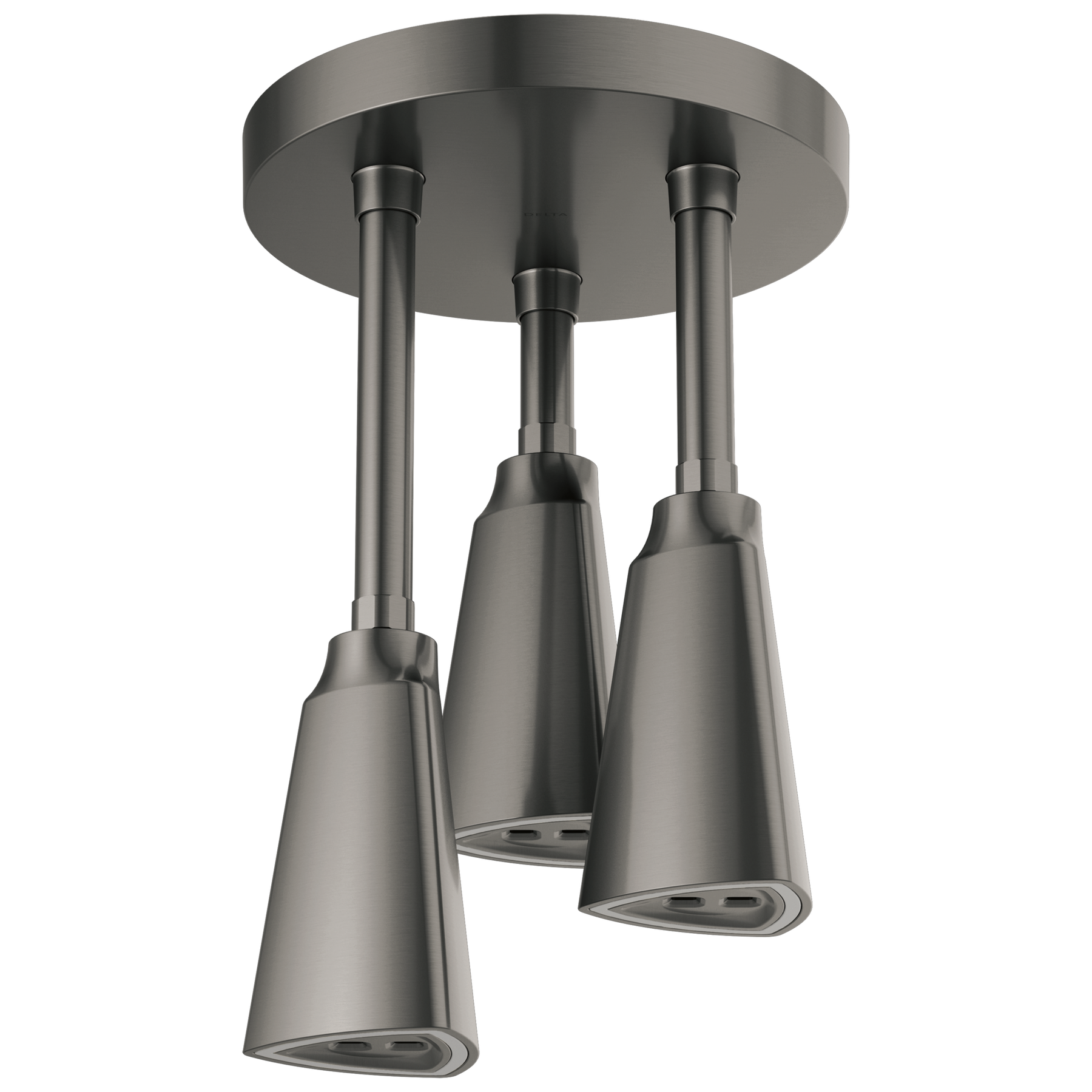 H2Okinetic® Pendant Raincan Shower Head with LED Light in Black ...