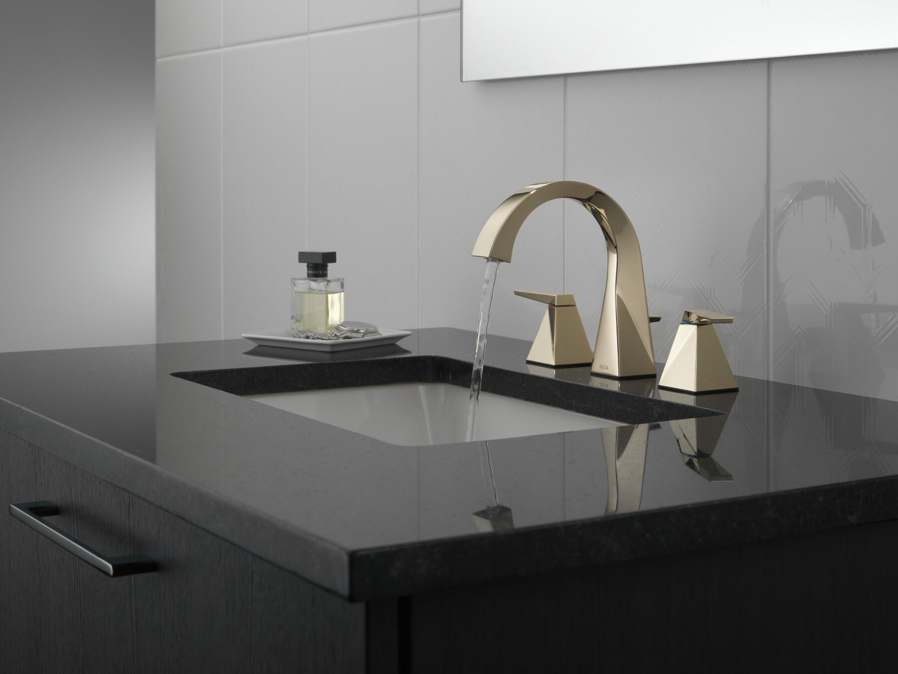 Two Handle Widespread Bathroom Faucet in Lumicoat® Polished Nickel ...