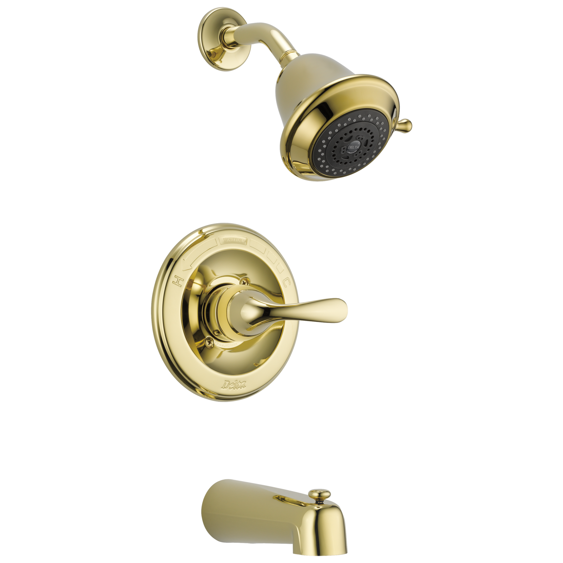 Monitor® 13 Series Tub & Shower Trim in Polished Brass T13420-PBSHCCER ...