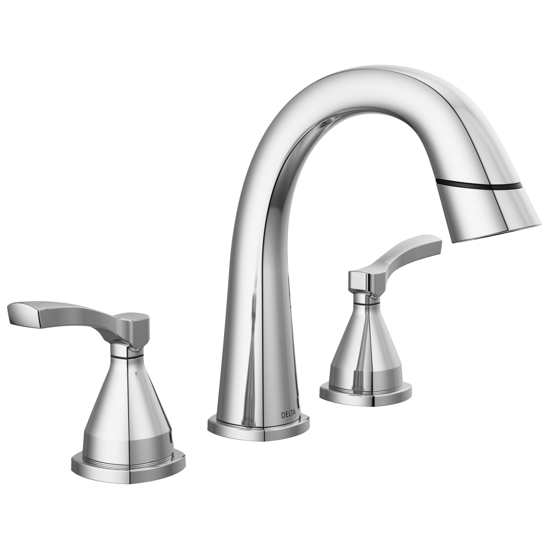 Two Handle Widespread Pull-Down Bathroom Faucet in Lumicoat® Chrome 35775-PD-PR-DST | Delta Faucet