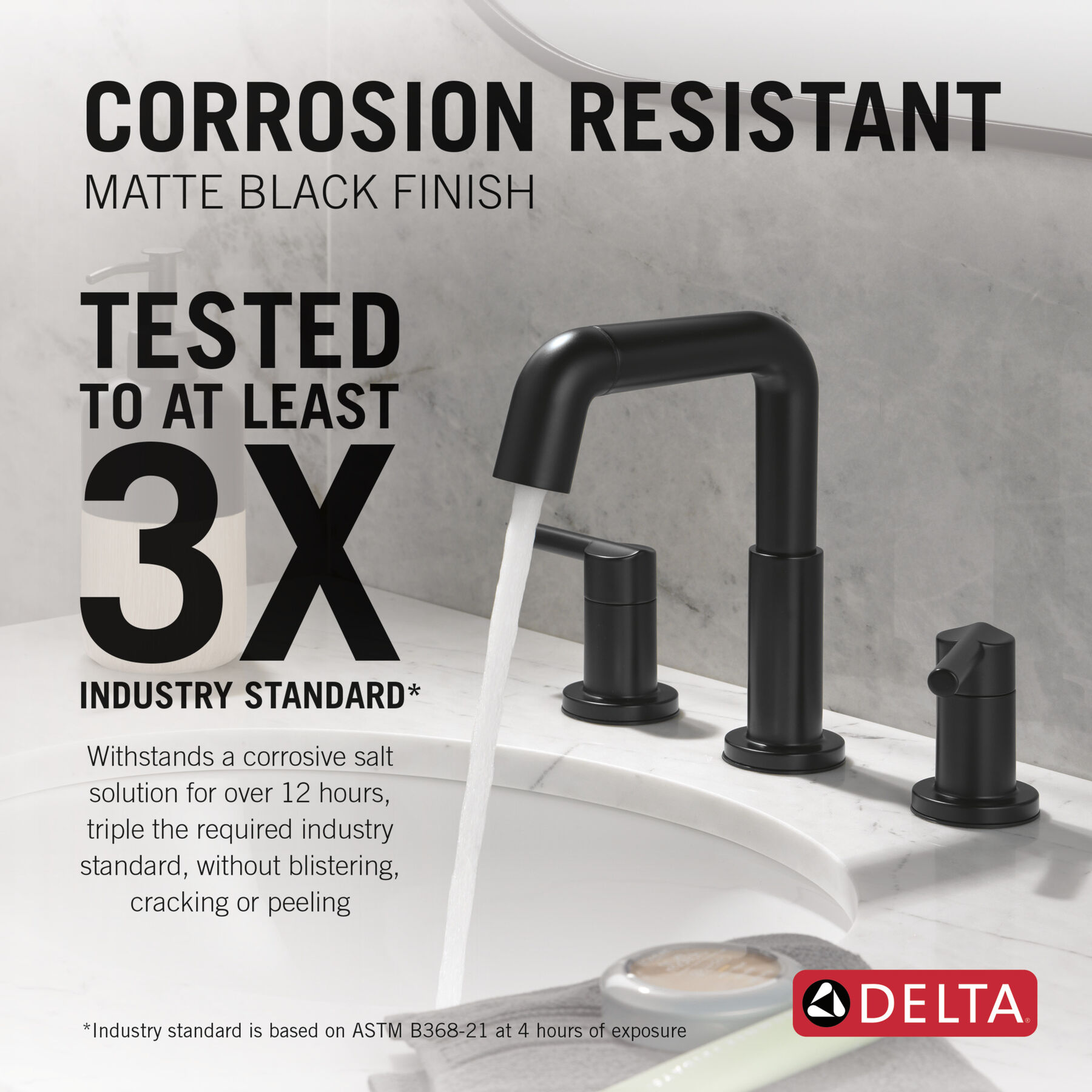 Two Handle Widespread Pull-Down Bathroom Faucet in Matte Black 35849LF-BLPD | Delta Faucet